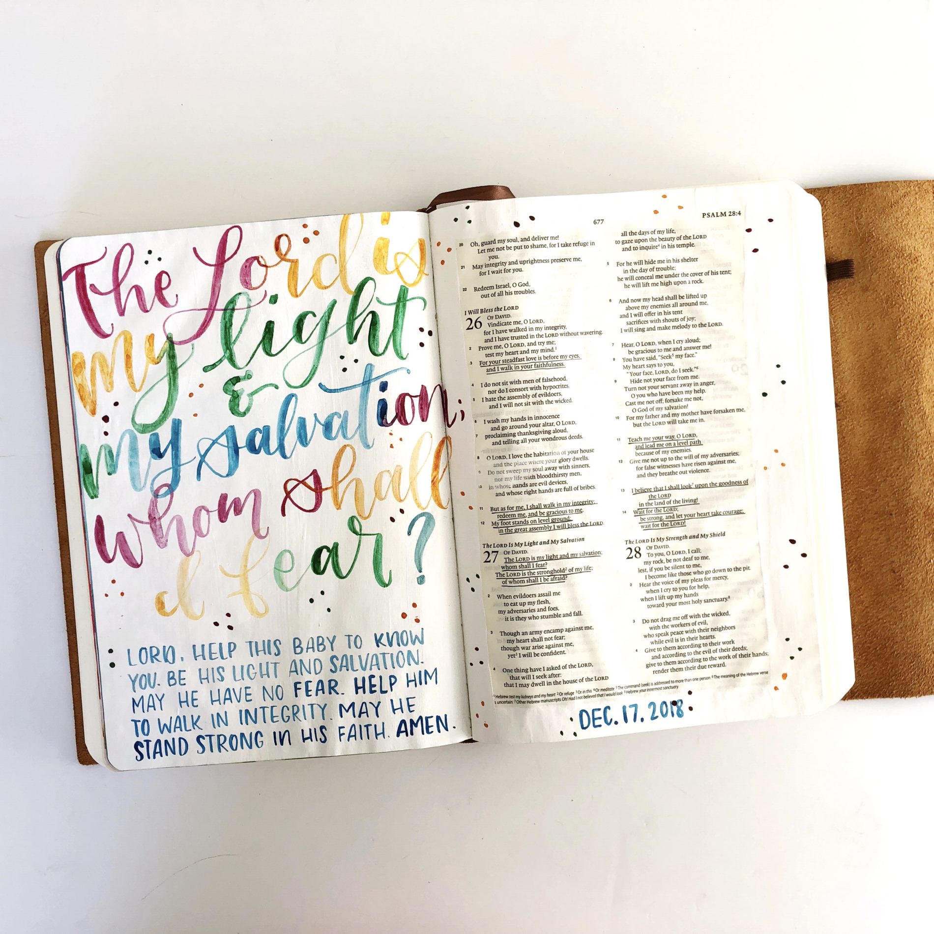 How To Create A Journaling Bible For a Child Or Loved One - Scribbling ...