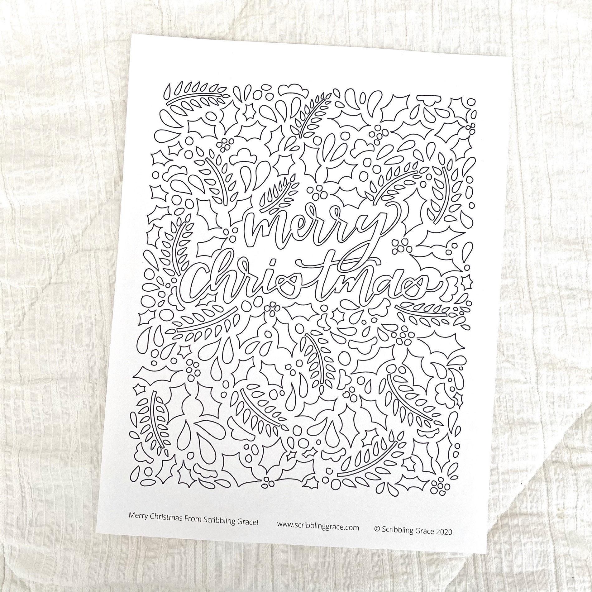 Christmas Freebies 2020 - Scribbling Grace